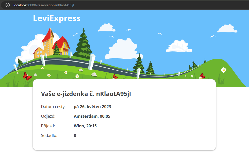 Cvičení: Detail jízdenky | Kódím.cz